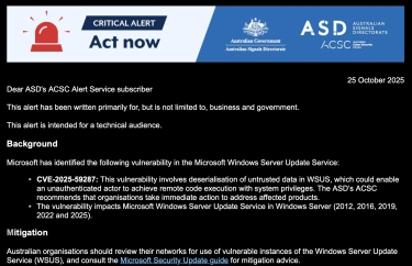 iTWire - ASD Cyber Security Alert: Critical vulnerability in Microsoft ...