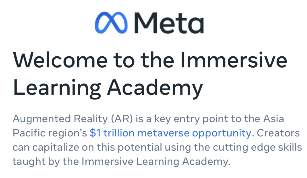 iTWire - Meta launches Immersive Learning Academy to train Australian creators in augmented reality