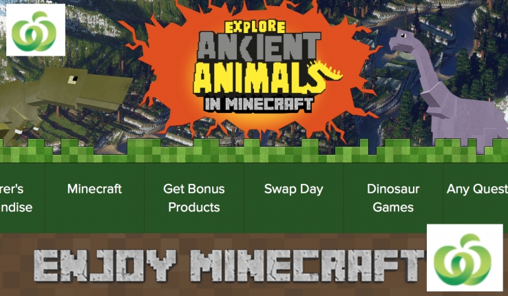 iTWire - VIDEOS: Woolworths and Minecraft bring Ancient Animals to life