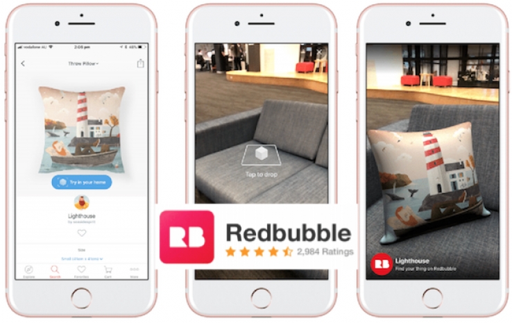 iTWire - Redbubble delivers iOS 11 AR app to bring artwork to life in ...