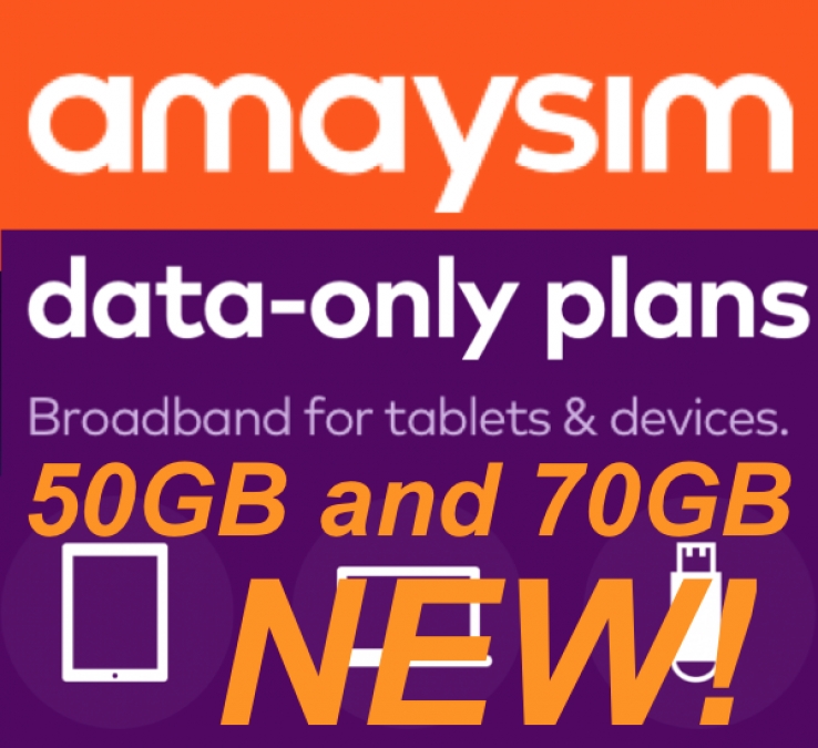 iTWire - Amaysim adds 50GB and 70GB data-only plans to mobile data suite
